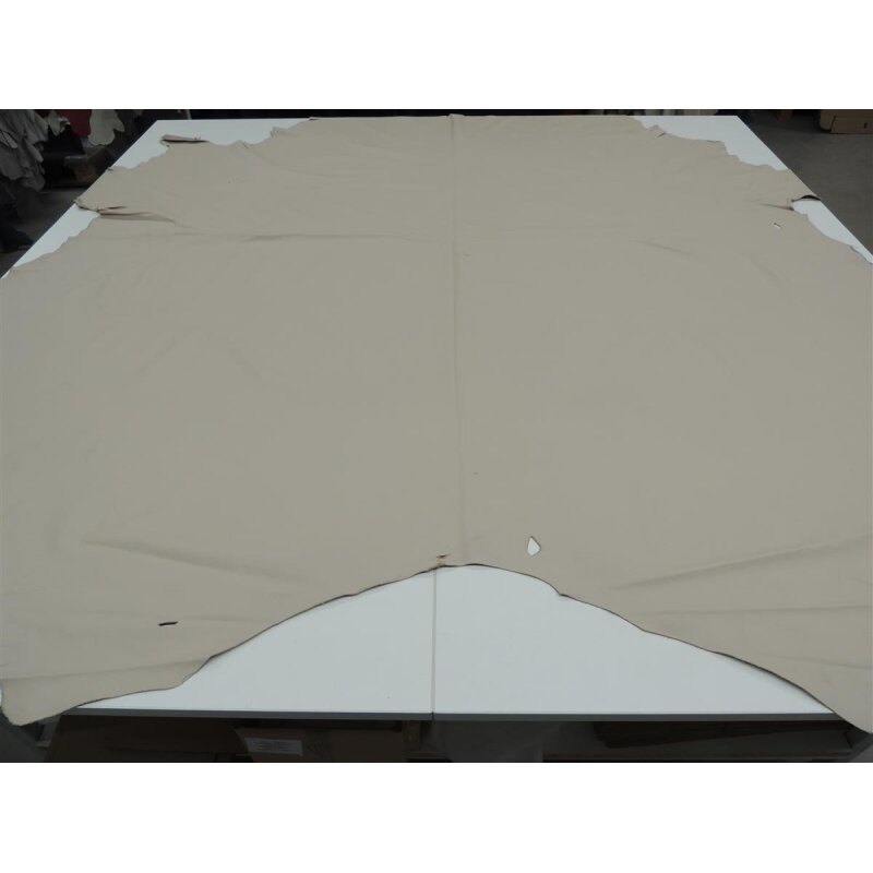 Polsterleder Puerto Rindleder gedecktes Leder beige - Puschenleder, B